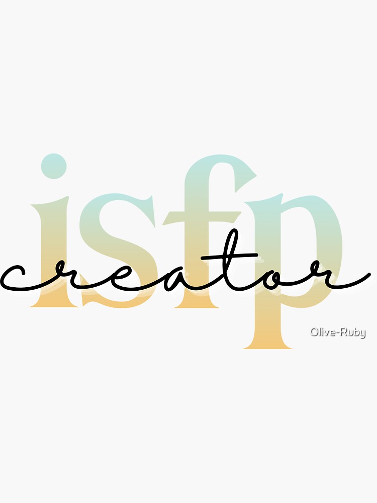 "ISFP - The Creator (pastel palette)" Sticker for Sale by Olive-Ruby ...