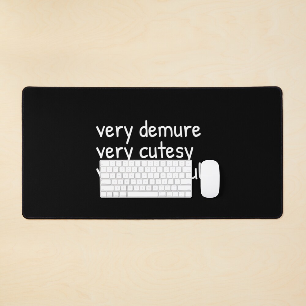 "Very demure very cutesy very mindful" Sticker for Sale by ...