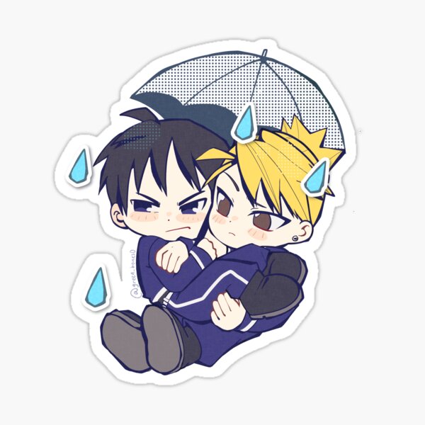 "Roy x Riza" Sticker by Greenbones | Redbubble