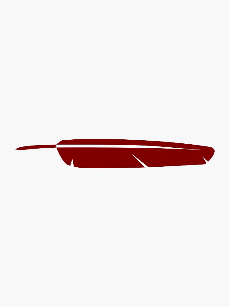 "Red Feather Logo" Sticker for Sale by RedFeatherRP | Redbubble