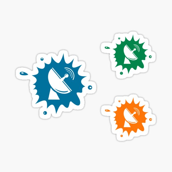 "Radio radar transmitting signal - Sticker, blot icon" Sticker for Sale ...