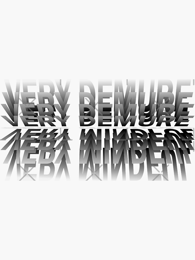 "very demure very mindful" Sticker for Sale by glooballcenter | Redbubble