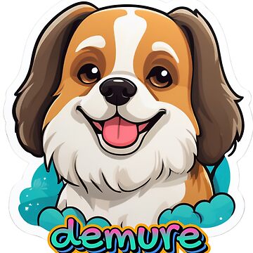 "Very Demure Dog Very Mindful Dog" Sticker for Sale by kayadrawingart ...