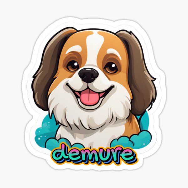 "Very Demure Dog Very Mindful Dog" Sticker for Sale by kayadrawingart ...