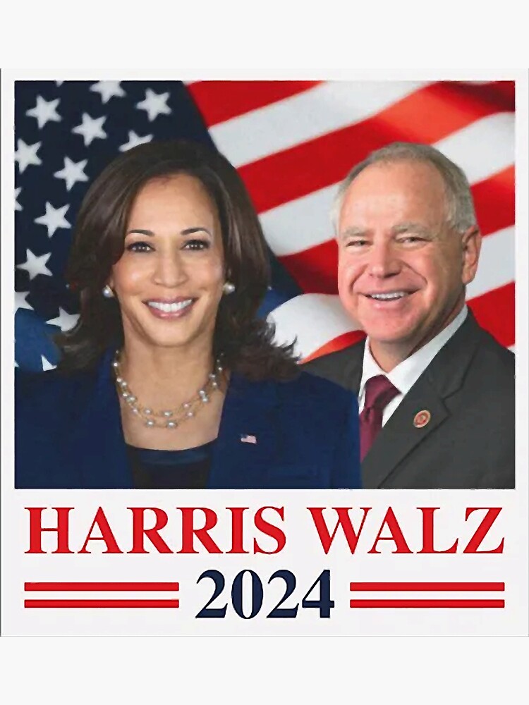 "Harris Walz 2024 Vice President Kamala Harris Tim Walz 2024 Election ...