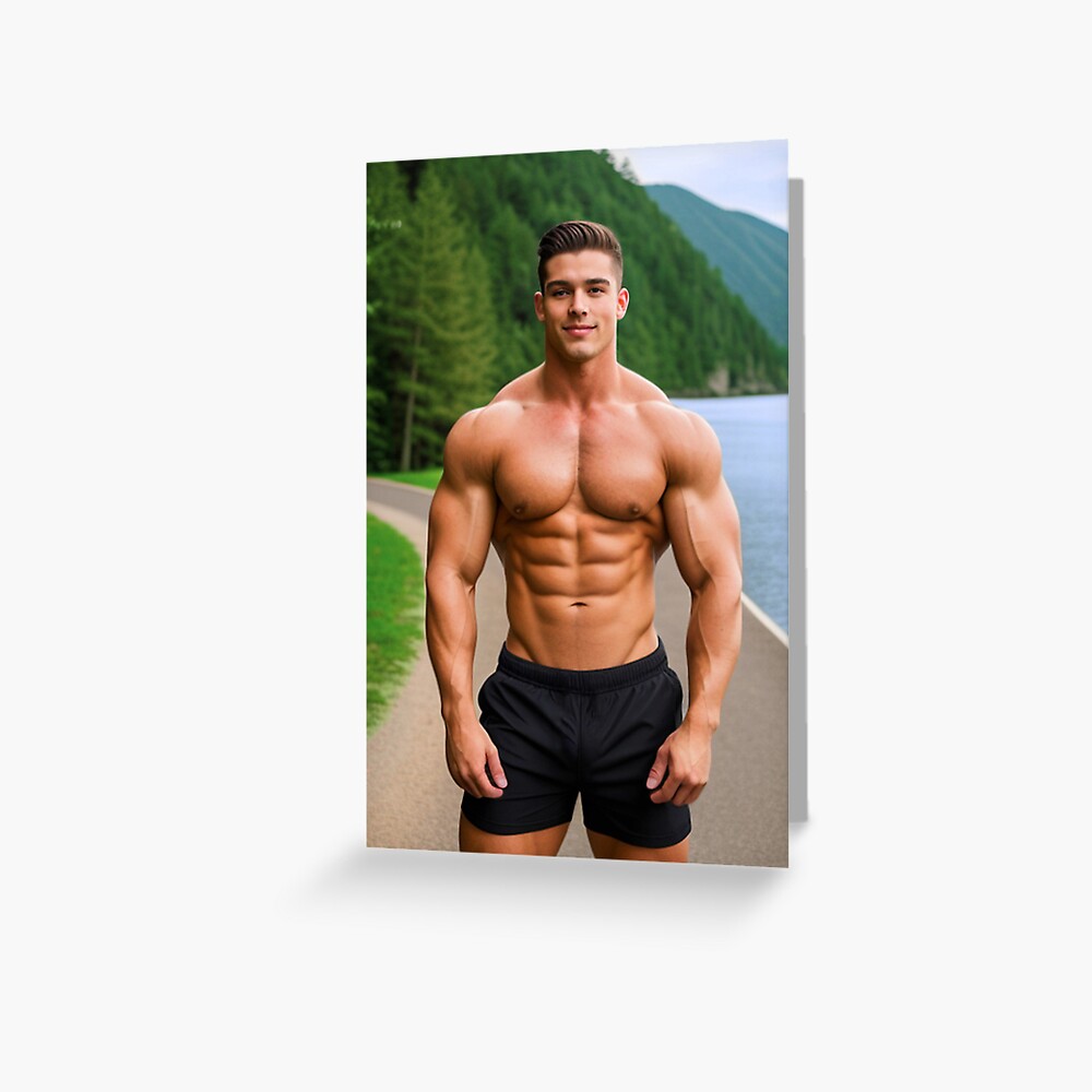 "Park Ranger Bodybuilder With a Gentle Smile in Black Shorts" Sticker ...
