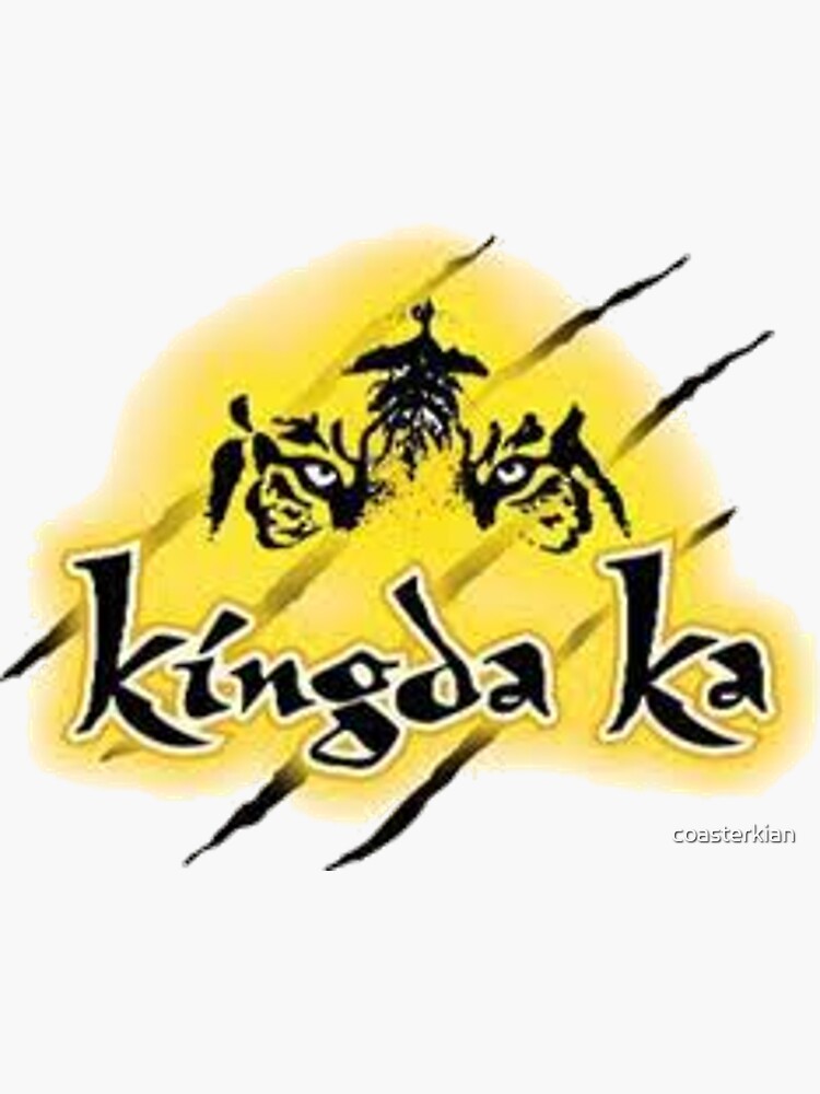 "kingda ka logo" Sticker for Sale by coasterkian | Redbubble