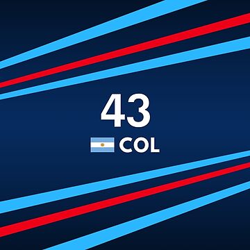 "F1 2024 - #43 Colapinto" Sticker for Sale by sednoid | Redbubble