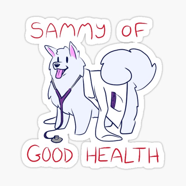 "Sammy of Good Health" Sticker for Sale by Grigshaw | Redbubble