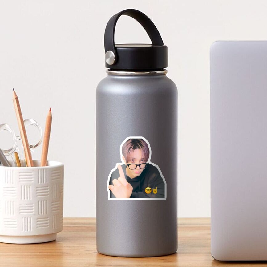 "Nerdy Heeseung" Sticker for Sale by catiehinesart | Redbubble