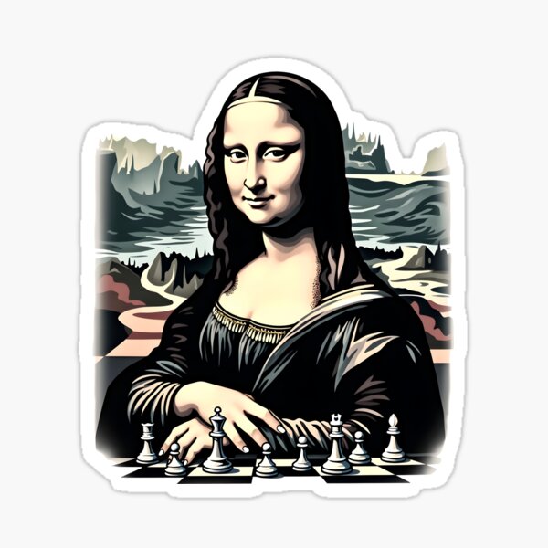 "Mona Lisa" Sticker for Sale by chesstopia | Redbubble
