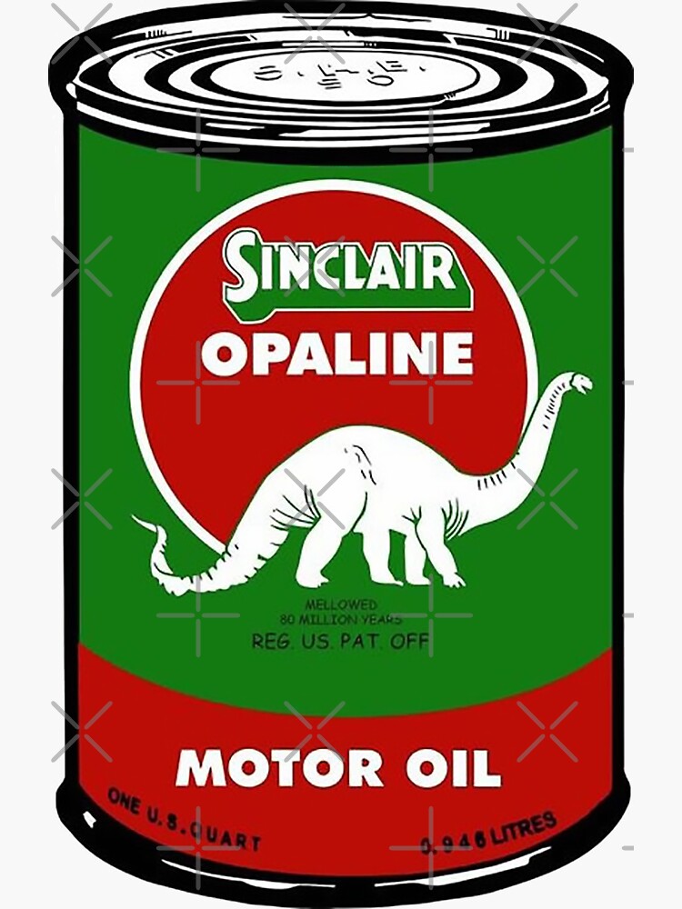"Sinclair oil can motor Oil vintage gas station products" Sticker for ...