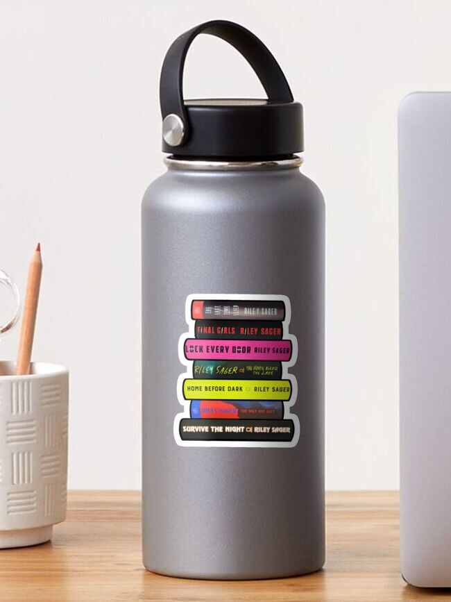 "Riley sager book stack " Sticker for Sale by molli-2023 | Redbubble