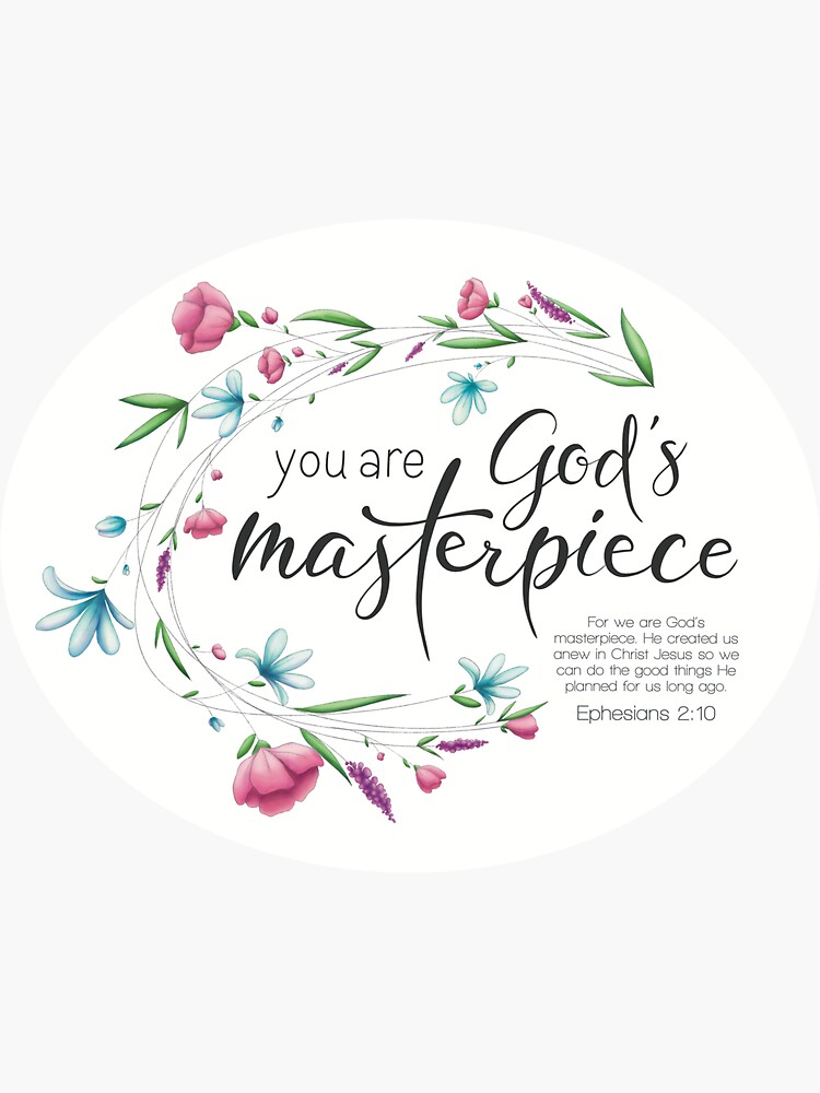 "God’s Masterpiece" Sticker for Sale by HannahRayner | Redbubble