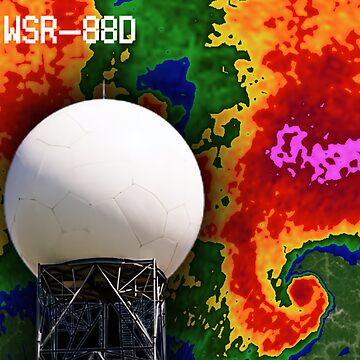 "Doppler Radar Sticker WSR-88D" Sticker for Sale by EbensStickers ...