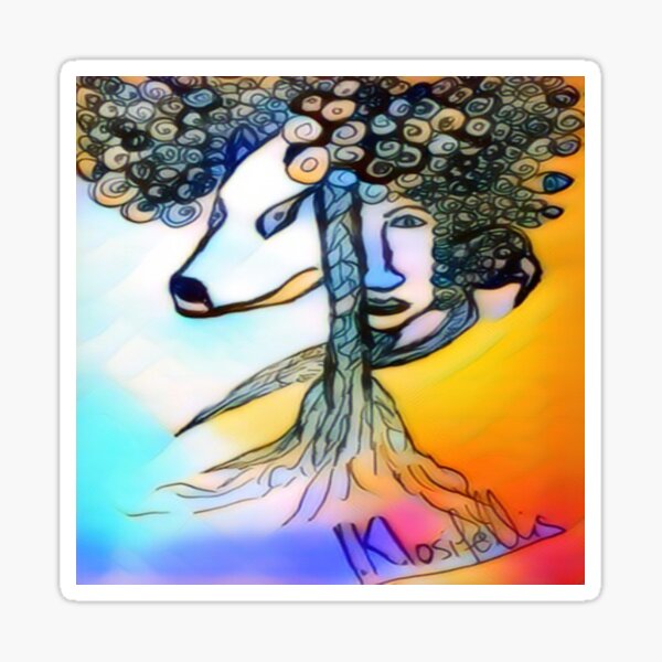 "The Human & Animal Bond" Sticker by IKIosifelli | Redbubble