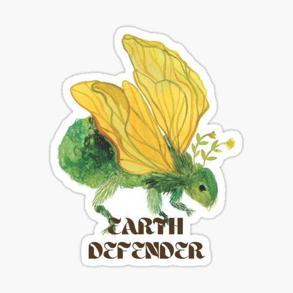 "Whimsical Earth Defender Insect Moss Bee Design | Eco-Friendly Nature ...
