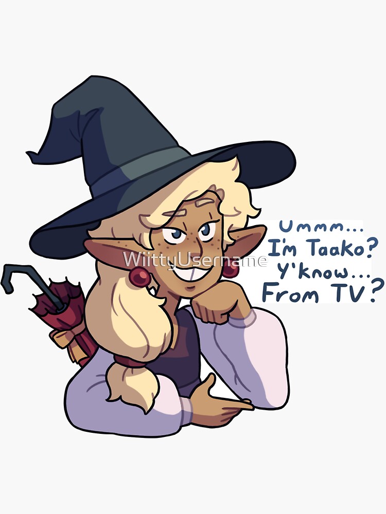 "Taako, From TV" Sticker by WiittyUsername | Redbubble