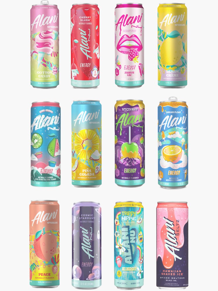 "Alani Nu Cans" Sticker for Sale by parttimecrafter | Redbubble