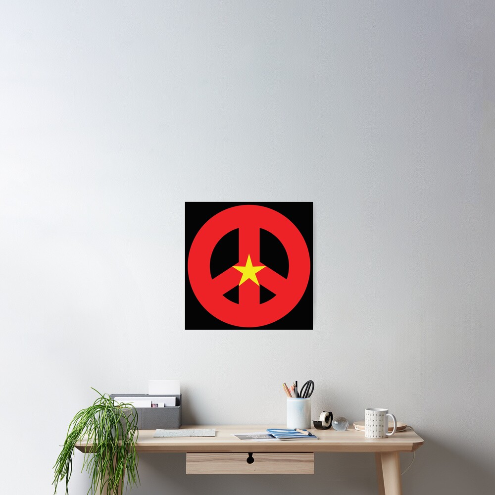 "Vietnamese Peace Symbol" Poster for Sale by wickedcartoons | Redbubble