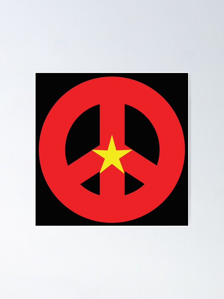 "Vietnamese Peace Symbol" Poster for Sale by wickedcartoons | Redbubble