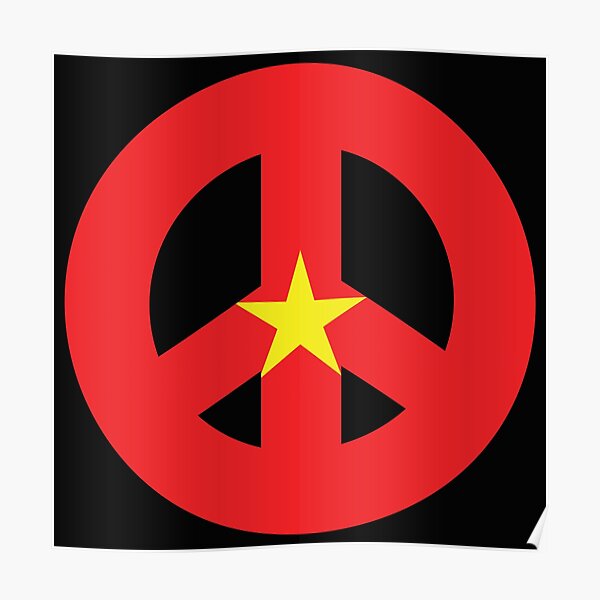 "Vietnamese Peace Symbol" Poster for Sale by wickedcartoons | Redbubble