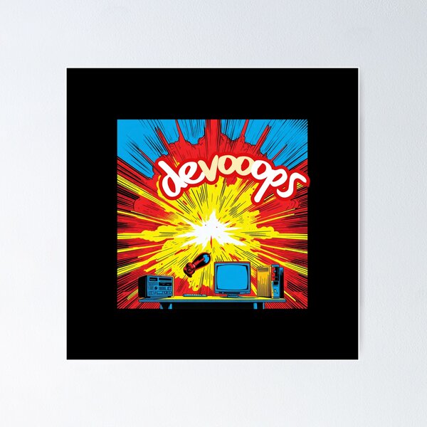 "DevOops DevOps developer laptop sticker" Poster for Sale by codepuns ...