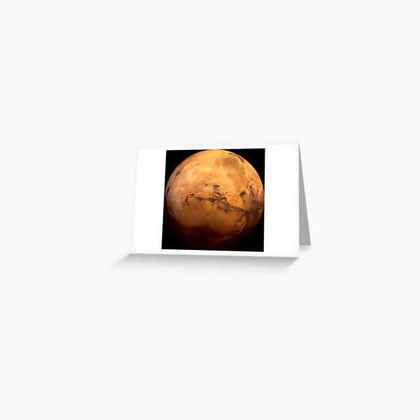 "Mars Planet - Most detailed image EVER! Apparel and Gifts" Greeting ...