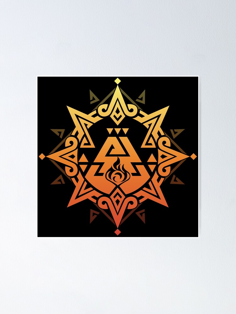 "Natlan logo Genshin Impact" Poster for Sale by damomonkey | Redbubble