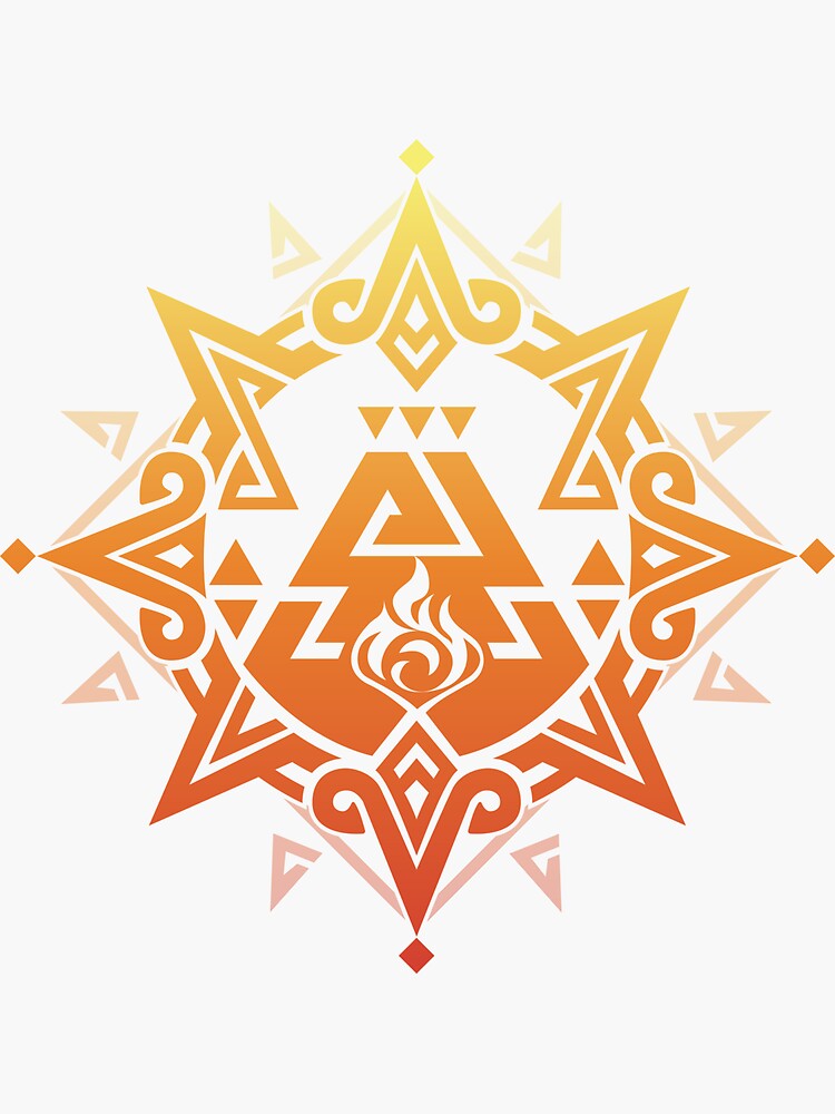"Natlan logo Genshin Impact" Sticker for Sale by damomonkey | Redbubble