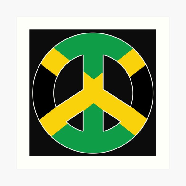 "Jamaican Peace Sign" Art Print by wickedcartoons | Redbubble