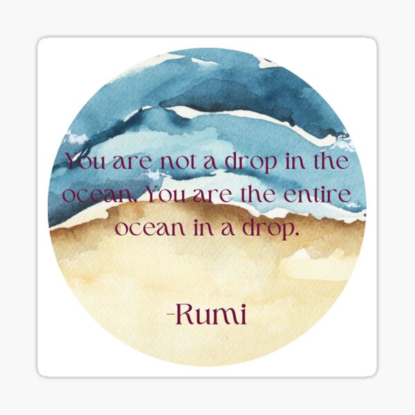 "The Beauty of Rumi" Sticker for Sale by MedMusings | Redbubble