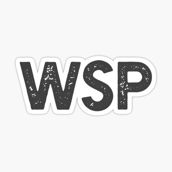 "WSP " Sticker for Sale by Kaceemc | Redbubble