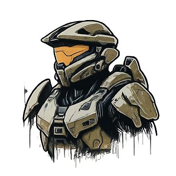 "Master Chief" Sticker for Sale by Kedobi | Redbubble