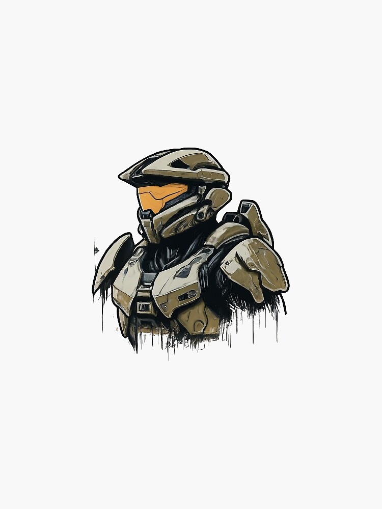 "Master Chief" Sticker for Sale by Kedobi | Redbubble