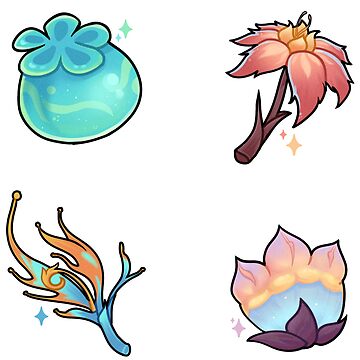 "Natlan Local Specialties" Sticker for Sale by fluxxvector | Redbubble