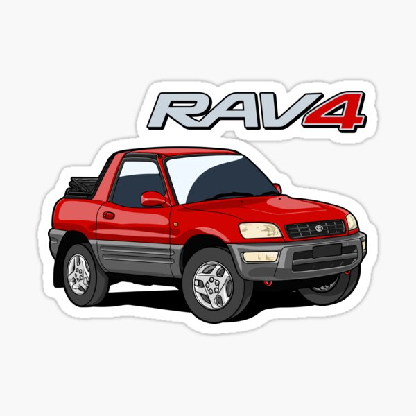 "Classic Rav4" Sticker for Sale by HSDESIGNS Shop | Redbubble