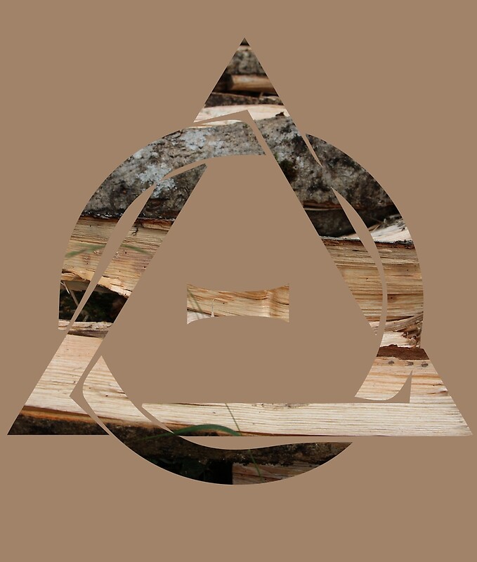 "Theta-Delta Therian Symbol Therianthropy NATURE THEME WOOD" by PD ...