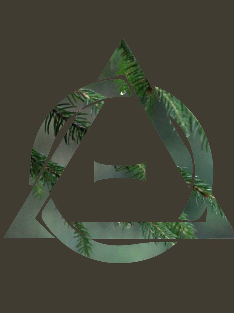 "Theta-Delta Therian Symbol Therianthropy NATURE WOODS TREES GREEN " T ...