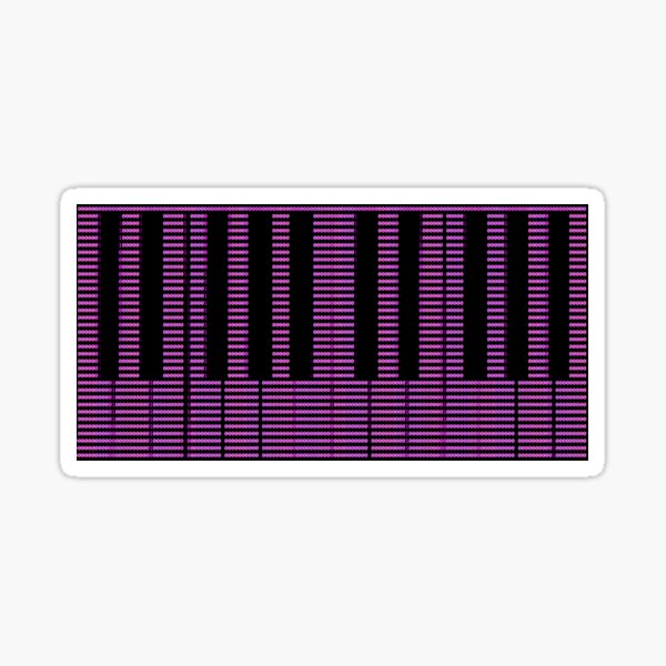 "Binary ASCII Code Pink Purple Keyboard 101010" Sticker by Nostalgio ...