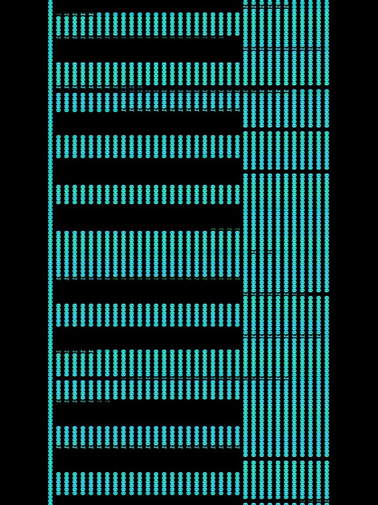 "Binary ASCII Code Blue Green Keyboard 101010" iPhone Case for Sale by ...