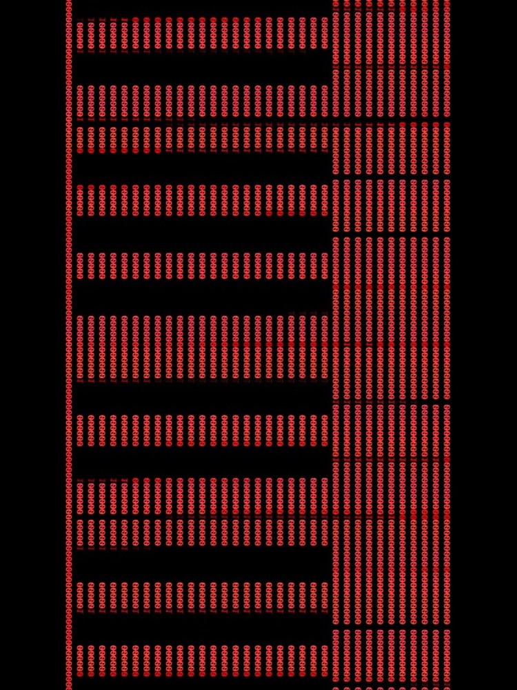 "Binary ASCII Code Red Keyboard 101010" iPhone Case for Sale by ...