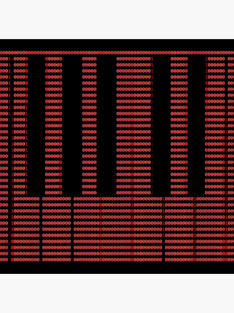 "Binary ASCII Code Red Keyboard 101010" Throw Pillow for Sale by ...