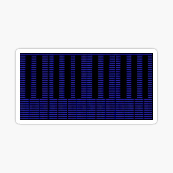 "Binary ASCII Code Blue Keyboard 101010" Sticker by Nostalgio | Redbubble