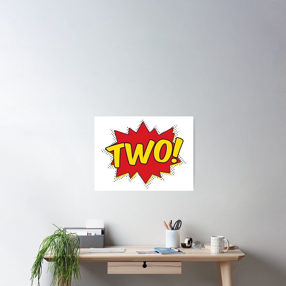 "Super Two" Poster by teesaurus | Redbubble