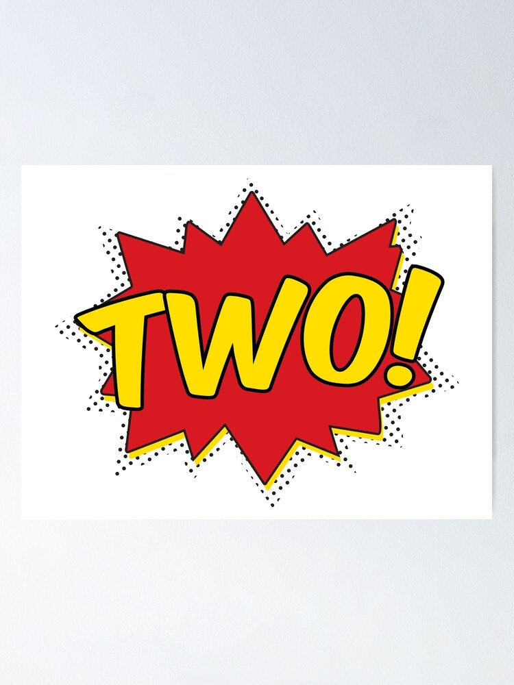 "Super Two" Poster by teesaurus | Redbubble