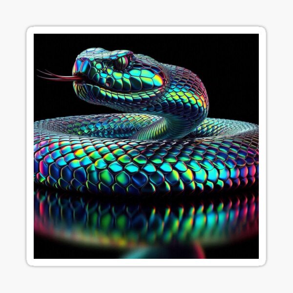 "Colorful Viper" Sticker for Sale by jp80xx | Redbubble