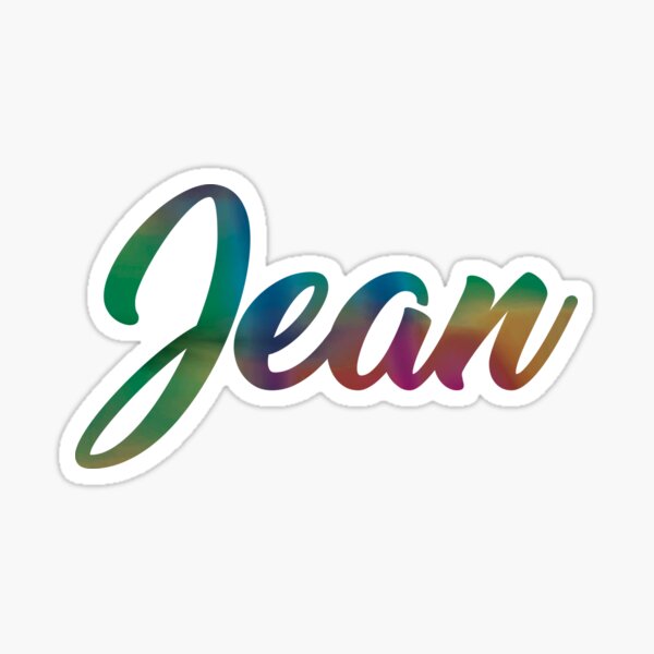 "Jean" Sticker by xRadicalRainbow | Redbubble