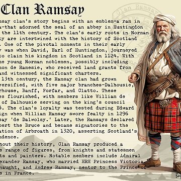 "Ramsay Scottish Clan History " Sticker for Sale by ljrigby | Redbubble