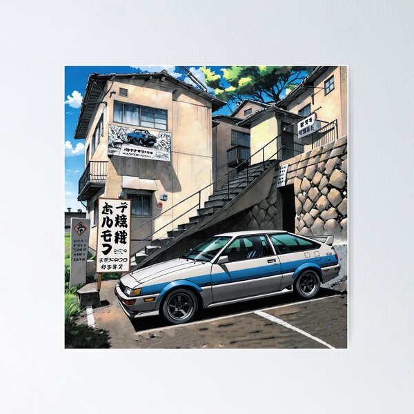 "Toyota Sprinter Trueno AE86 Japan" Poster for Sale by Smash-420 ...